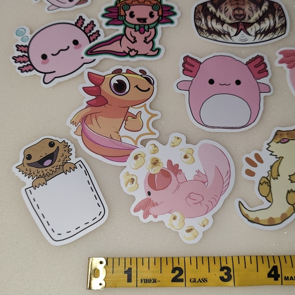 Office | Set Of 23 Cute Axolotl Salamander Stickers | Poshmark